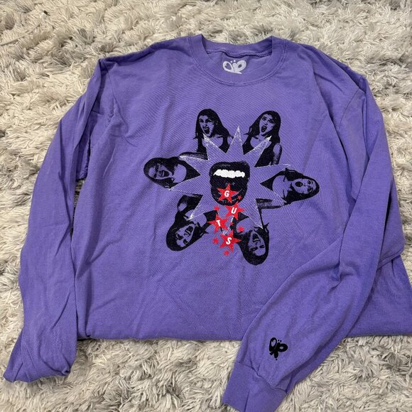 Tops | Olivia Rodrigo Guts World Tour Purple Long Sleeve L | Poshmark